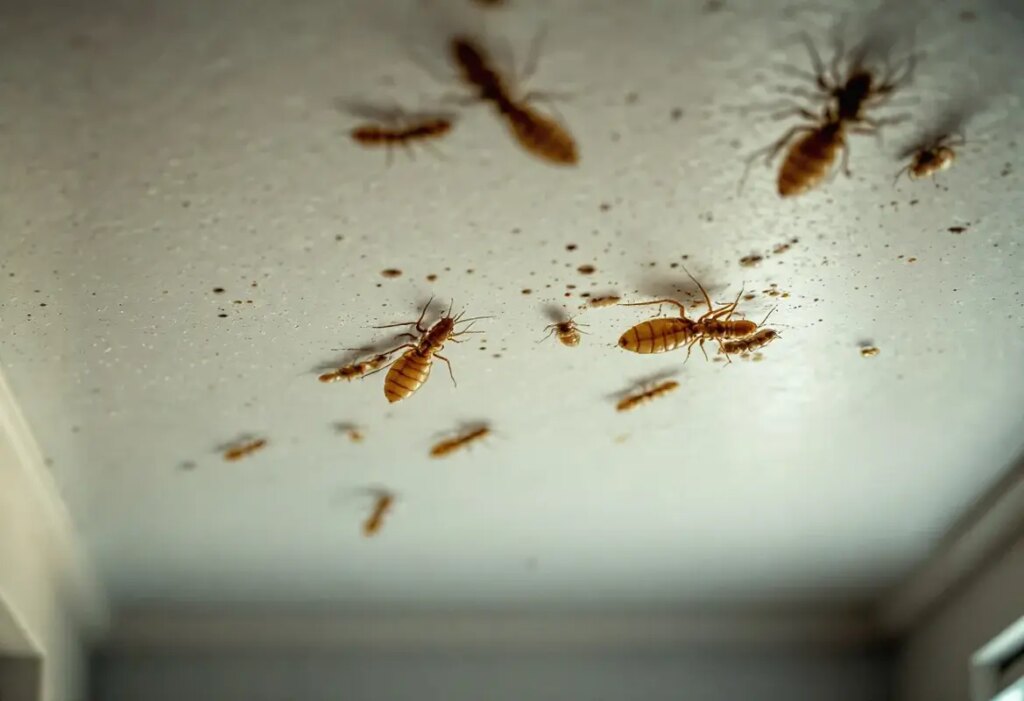Vers blanc maison plafond : causes et solutions